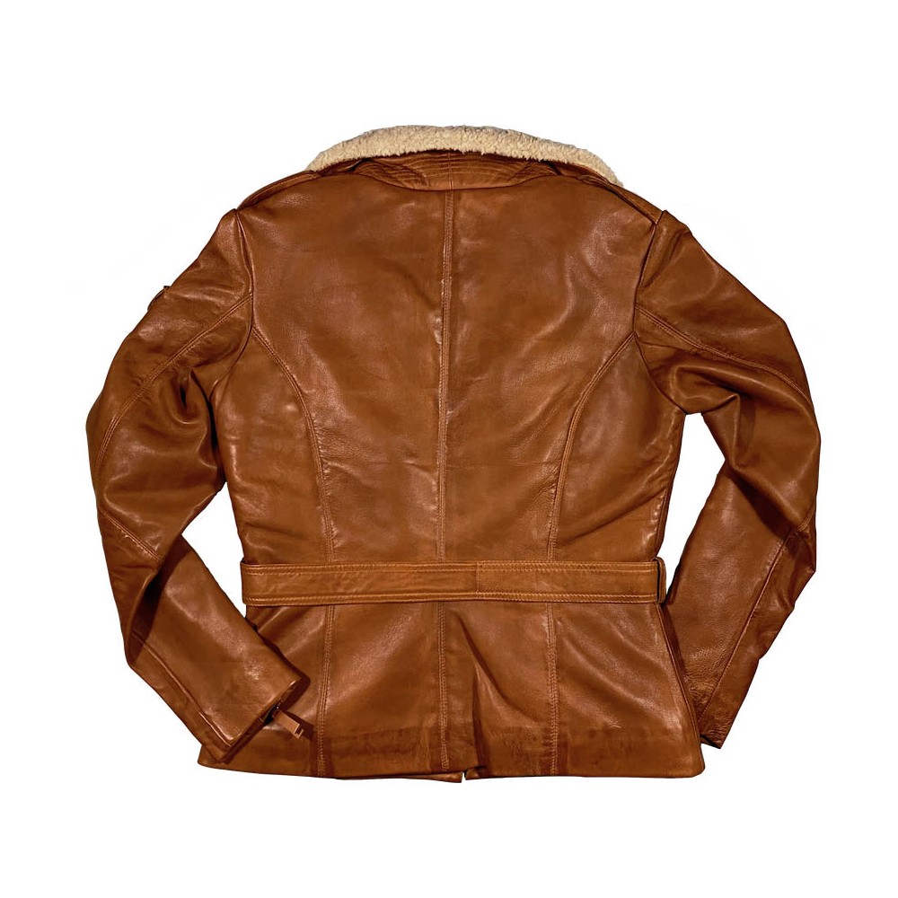 Lady Explorer leather jacket cognac - Jacket - Women - Warson Motors