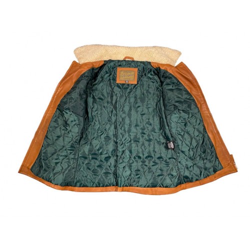 Lady Explorer leather jacket cognac - Jacket - Women - Warson Motors