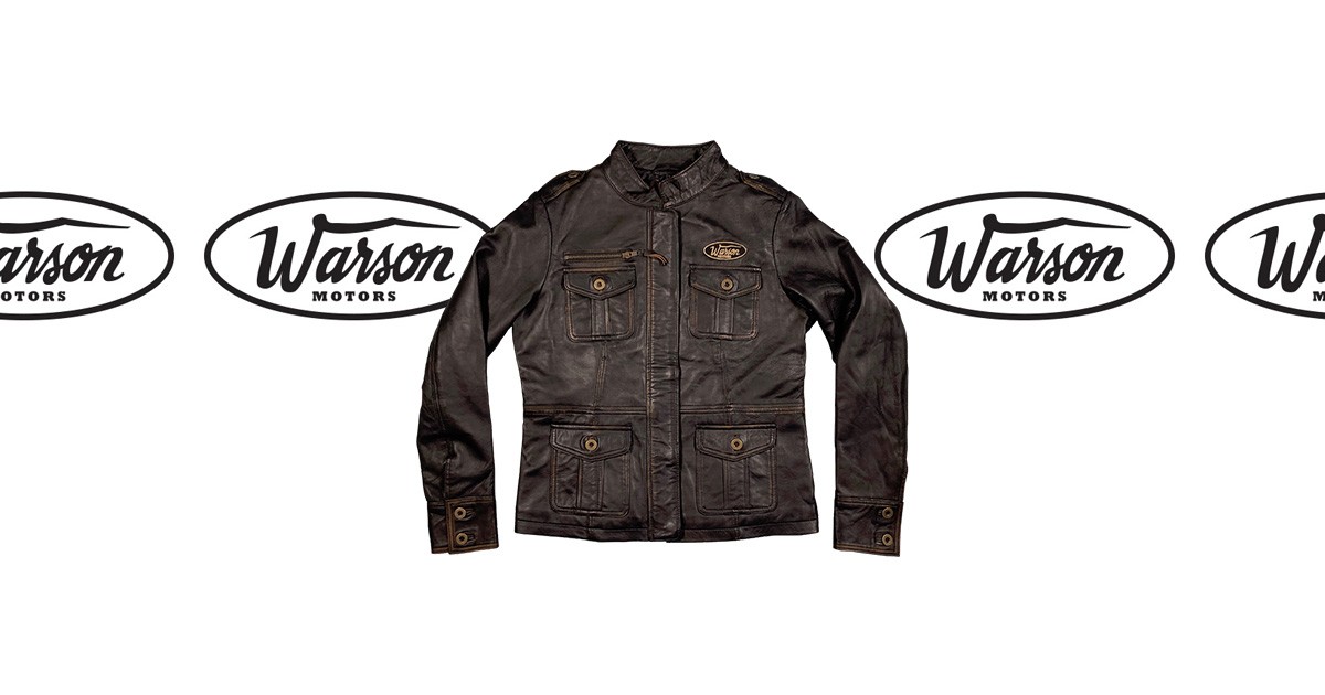 Spitfire leather jacket brown rub off - Jacket - Women - Warson Motors