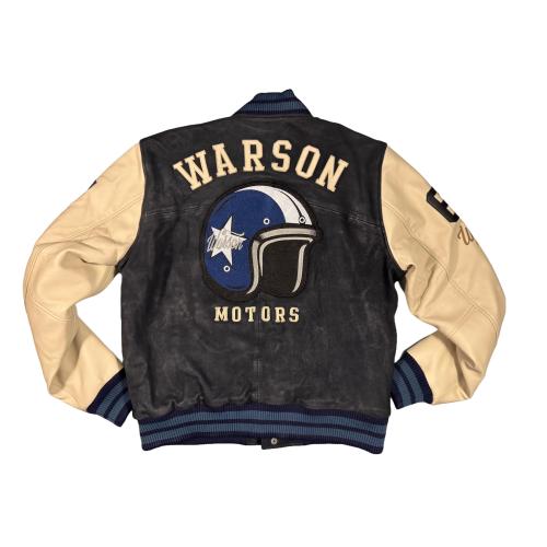 Varsity leather jacket by Warson Motors